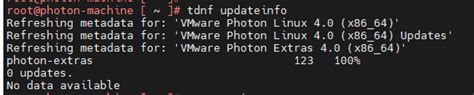 Tdnf Updateinfo On Photon Rev Issue Vmware Photon GitHub