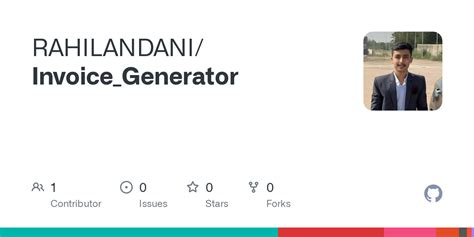 GitHub RAHILANDANI Invoice Generator