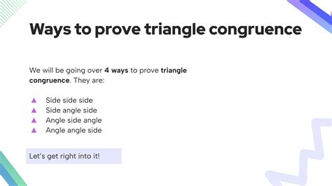 4 Ways Of Proving Triangle Congruence Google Slides PPT