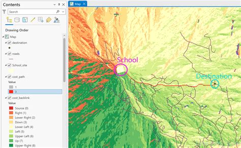 【arcgis pro实操第2期】最小成本路径（least cost path）原理及实操案例 arcgis最小成本路径 csdn博客