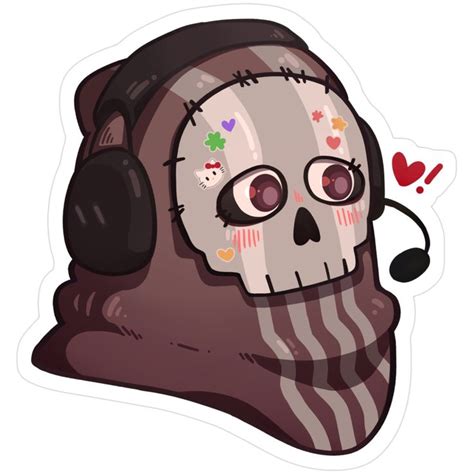 Smol Simon With Stickers Sticker By Sabiarriza In 2025 Call Of Duty Ghosts Chibi Call Of Duty