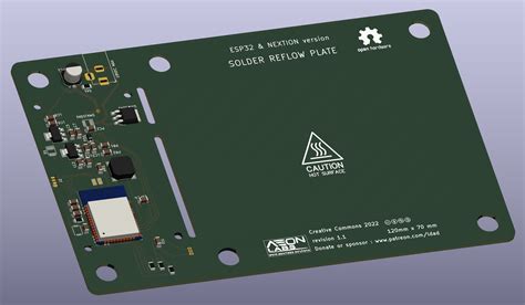 Gallery AeonLabs Solder Reflow Plate PCB With Nextion LCD Hackaday Io