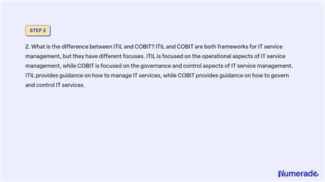SOLVED What Is IT Infrastructure Library ITIL What Is The Difference Between ITIL And COBIT