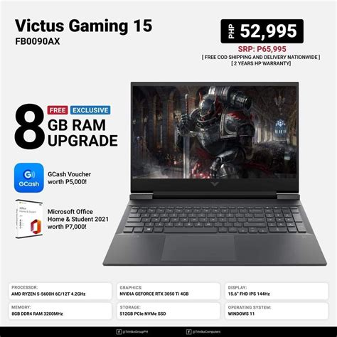 Hp Victus Gaming Fb Ax Computers Tech Laptops Notebooks On Carousell