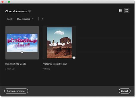 Work Anywhere With Cloud Documents In Photoshop