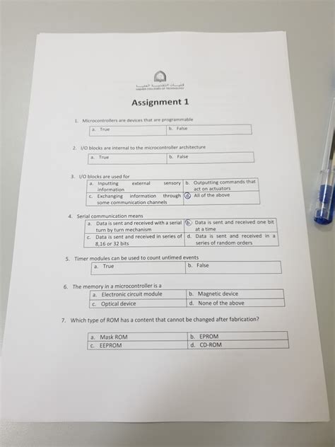 Solved Assignment 1 1 Microcontrollers Are Devices That Are