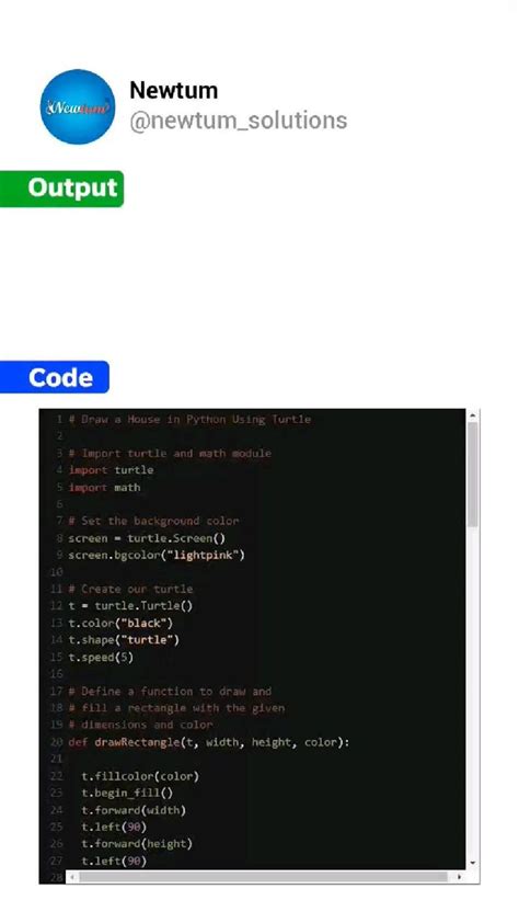 House In Python Using Turtle