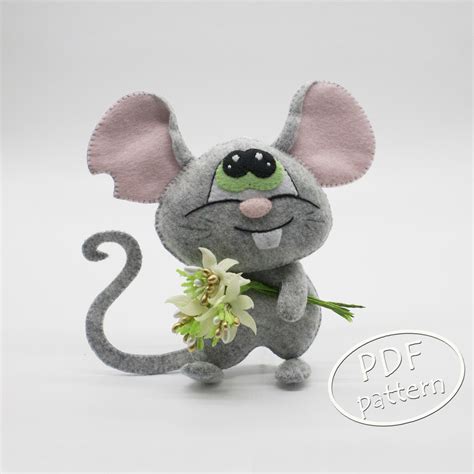 Mouse Sewing Pattern Felt Mouse Easy Sewing Tutorial Stuff Inspire