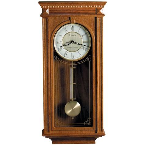 Have A Question About Bulova 24 25 In H X 11 25 In W Pendulum Chime Wall Clock Pg 1 The