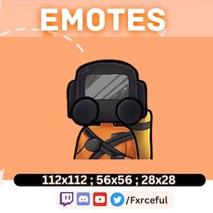 Lethal Company Dance Animated Emote Twitch Emotes Cute Kawaii Stream Assets Chibi Style