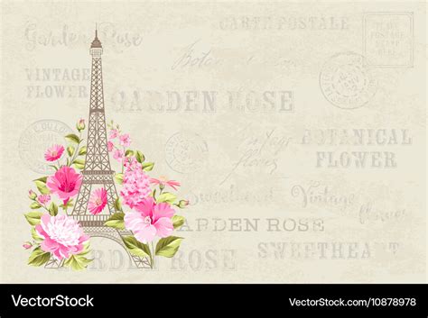 Eiffel Tower Royalty Free Vector Image VectorStock
