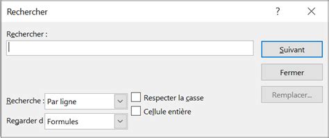 macro pour appeler la boîte de dialogue de recherche excel vba