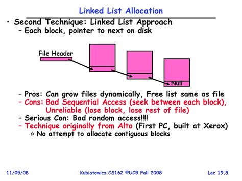 Cs162 Operating Systems And Systems Programming Lecture 19 File Systems Continued Distributed