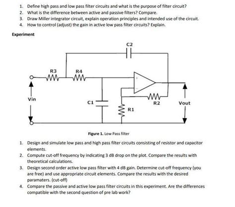 passive high pass filter circuit diagram