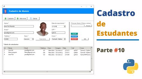 Como Criar Um Sistema De Cadastro De Alunos Em Python Criando Interface Para Cursos Parte