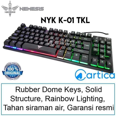Promo Tanpa Merk Keyboard Gaming NYK TKL K 01 S Diskon 50 Di Seller Tiktaktoe Store Tugu