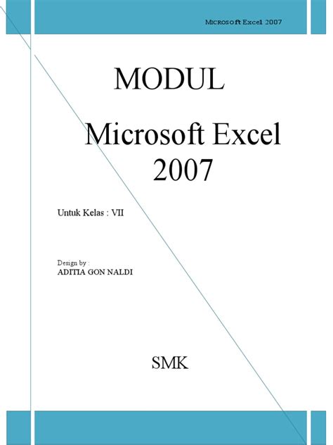 Modul Excel Pdf
