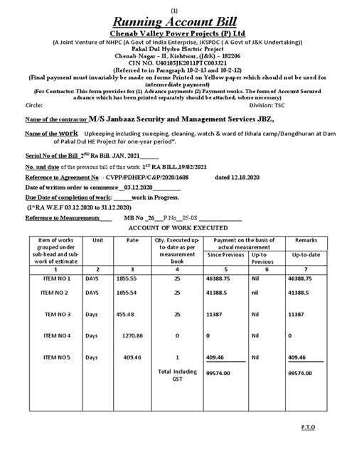 Bill Format Pdf Cheque Money