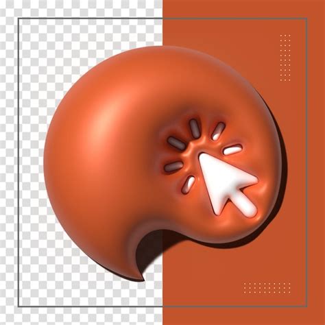 premium psd 3d realistic mouse cursor 3d rendering illustration