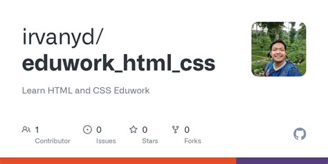 Github Irvanydeduworkhtmlcss Learn Html And Css Eduwork