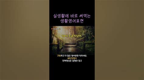 쉬운영어회화 실생활에서 바로 써먹는 생활영어 회화 영어기초배우기 쉐도잉영어 반복듣기 Youtube