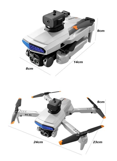 Drone Profissional 4k Hd Dual Camera Led Light 540° Obstacle Avoidance