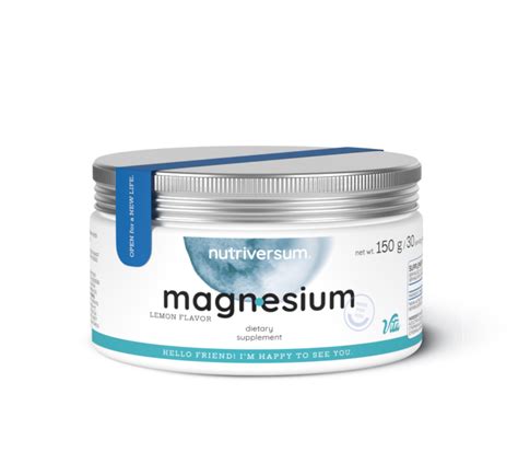 Nutriversum magnesium 150g lemon flavor - MuscleShop - aukščiausios ...