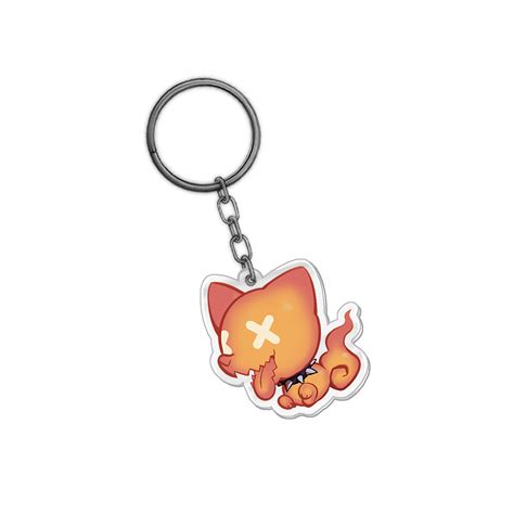 Sinder Pyro Pup Acrylic Keychain Uwu Market
