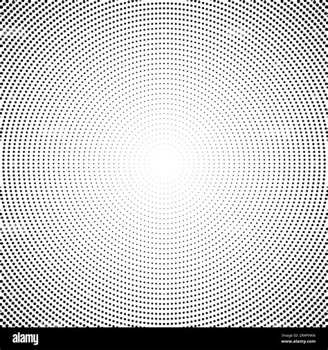 Halftone Geometric Black And White Round Dot Pattern Background Stock Vector Image And Art Alamy