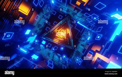 3d Render Abstract Technology Big Data Background Concept Motion Of