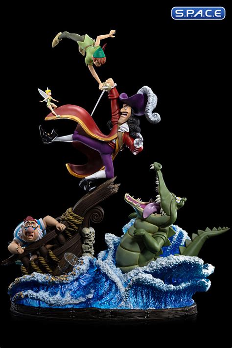 Scale Peter Pan Vs Hook Deluxe Art Scale Statue Peter Pan