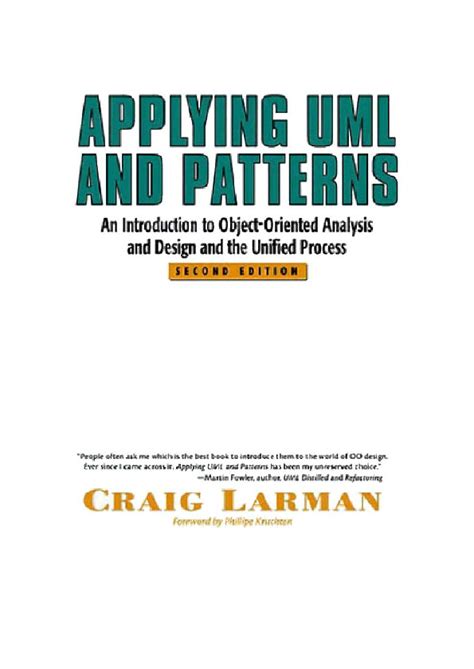 Download Pdf Applying Uml And Patterns An Introduction To Object