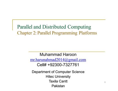 Lecture 04 Chapter 2 Parallel Programming Platforms Ppt