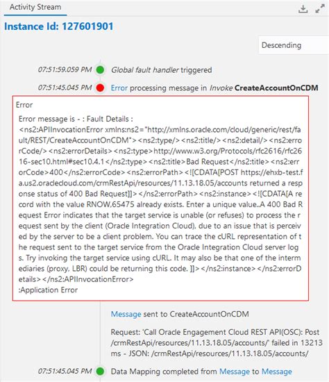 Manage Errors