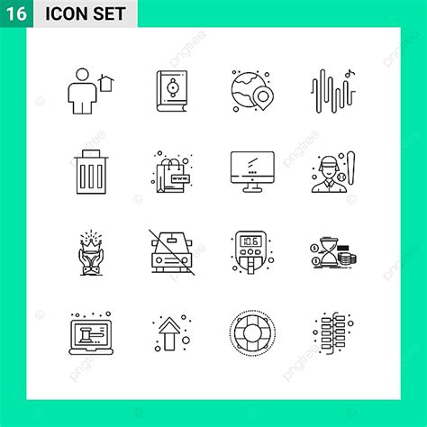 Mobile Ui Interface Vector Hd PNG Images Set Of 16 Modern Ui Icons