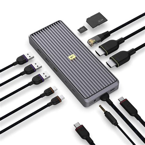 UNISYNK Port Dual Display USB C Hub PrimeLeb