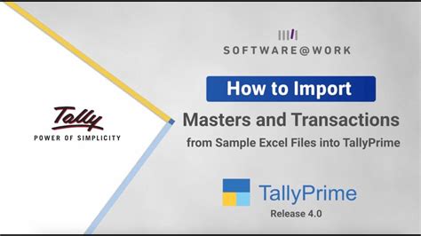 Import Data From Excel To Tally In Built Tallyprime 40 Youtube