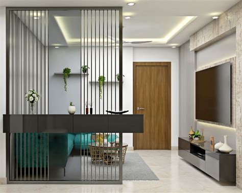 Spacious Rectangular Ceiling Design With Recessed Lights Livspace