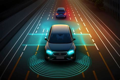 Premium Photo Illustration Autonomous Car Sensor Driver Security