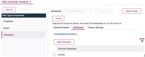 how to create a user defined alert in data server manager