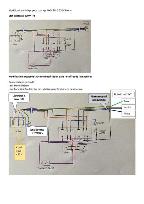 Schéma De Conversion 380v à 220v Pour Câblage