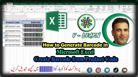 How To Create BARCODE In Excel Generate Barcode In Microsoft Excel Excel Barcode Generator