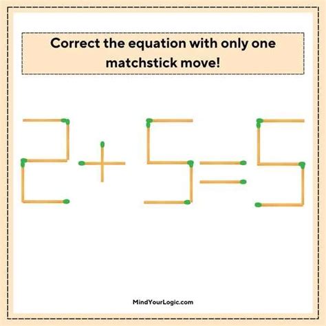 Matchstick Puzzles With Answers To Improve Your Brain