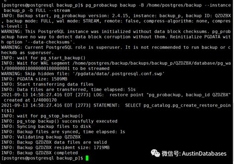 Postgresql 从备份原理 到 Pgprobackup 腾讯云开发者社区 腾讯云