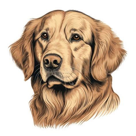 How To Draw A Realistic Golden Retriever Face