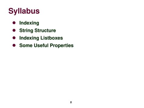 CS Computing Fundamentals II Chapter Indexing Ppt Download