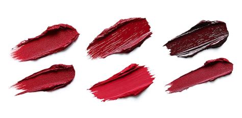 A Close Up Of Six Different Shades Of Red Lipstick Premium AI Generated Image