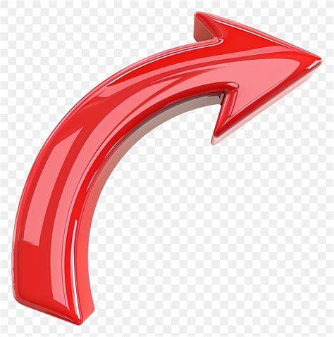 Curved Red Arrow Curved Red Arrow Direction Sign Png 3604x3644px