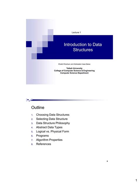 Lecture1 Data Structureintroduction Pdf