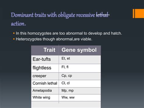 Lethals And Mutations In Poultry Pptx